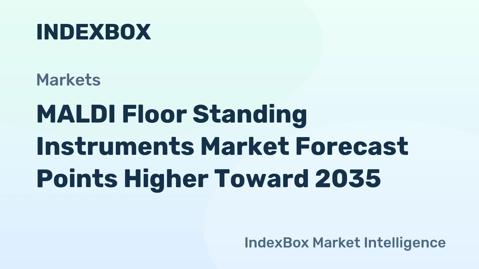 MALDI Floor Standing Instruments Market Forecast Points Higher Toward 2035, Driven by Clinical Microbiology Adoption
