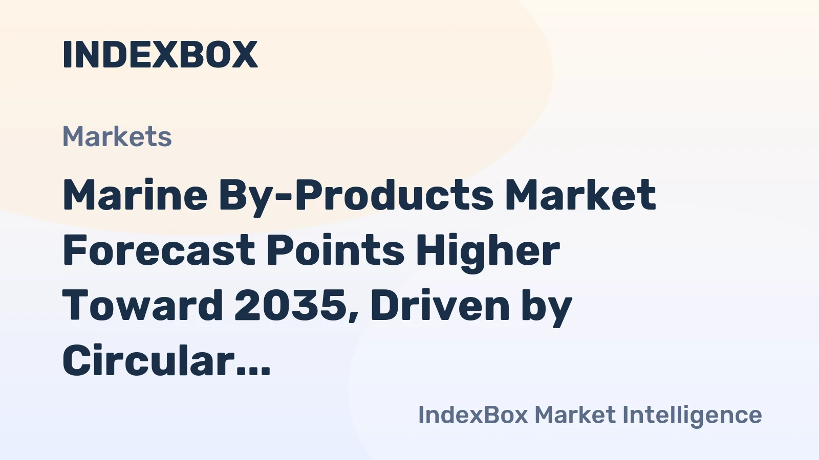 Marine By-Products Market Forecast Points Higher Toward 2035, Driven by Circular Economy Adoption