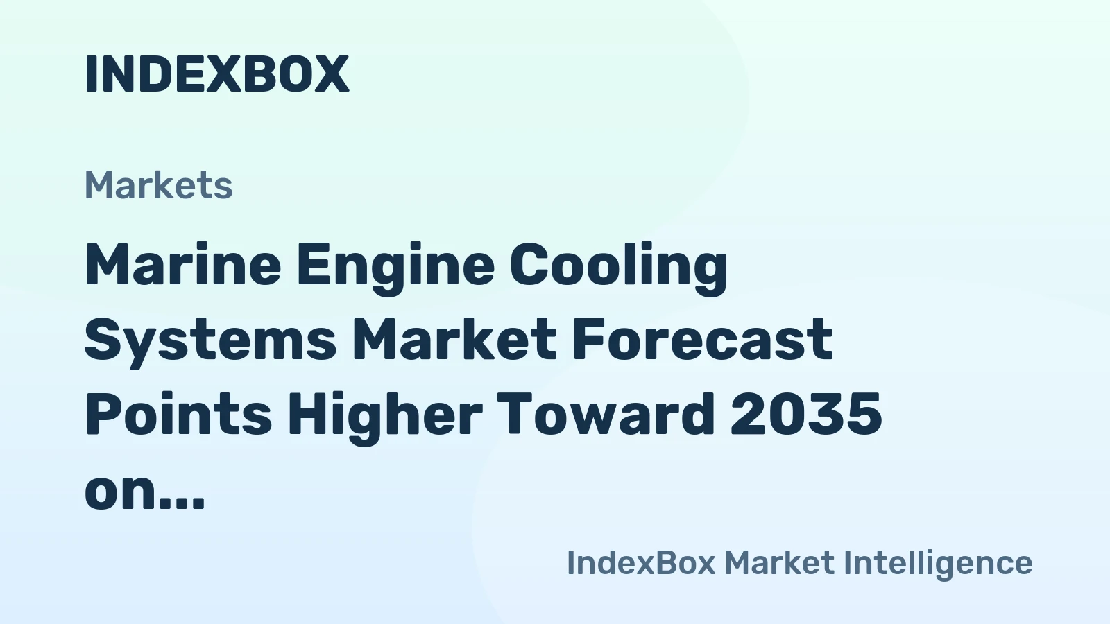 Marine Engine Cooling Systems Market Forecast Points Higher Toward 2035 on Fleet Renewal and Efficiency Mandates