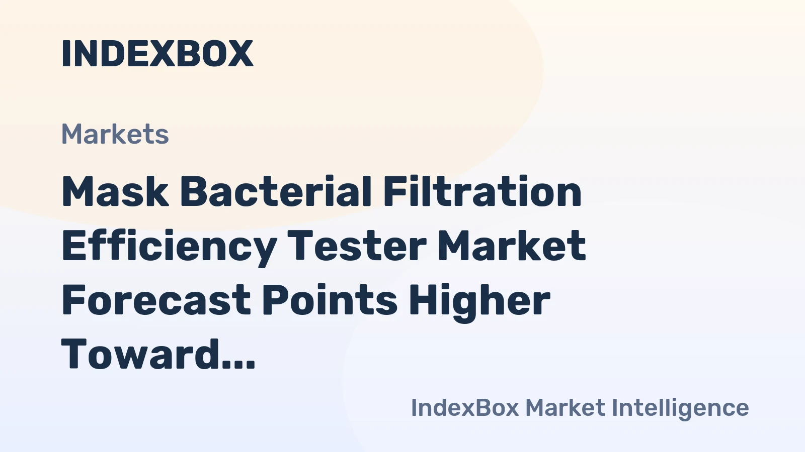 Mask Bacterial Filtration Efficiency Tester Market Forecast Points Higher Toward 2035, Driven by Global Mask Production Expansion
