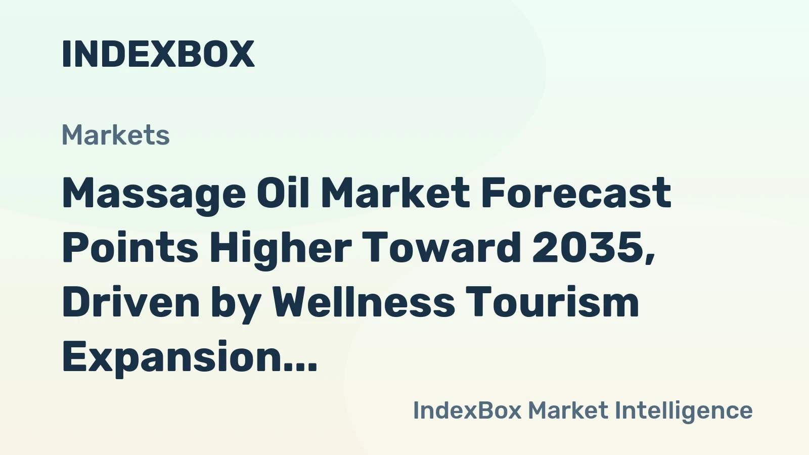 Massage Oil Market Forecast Points Higher Toward 2035, Driven by Wellness Tourism Expansion