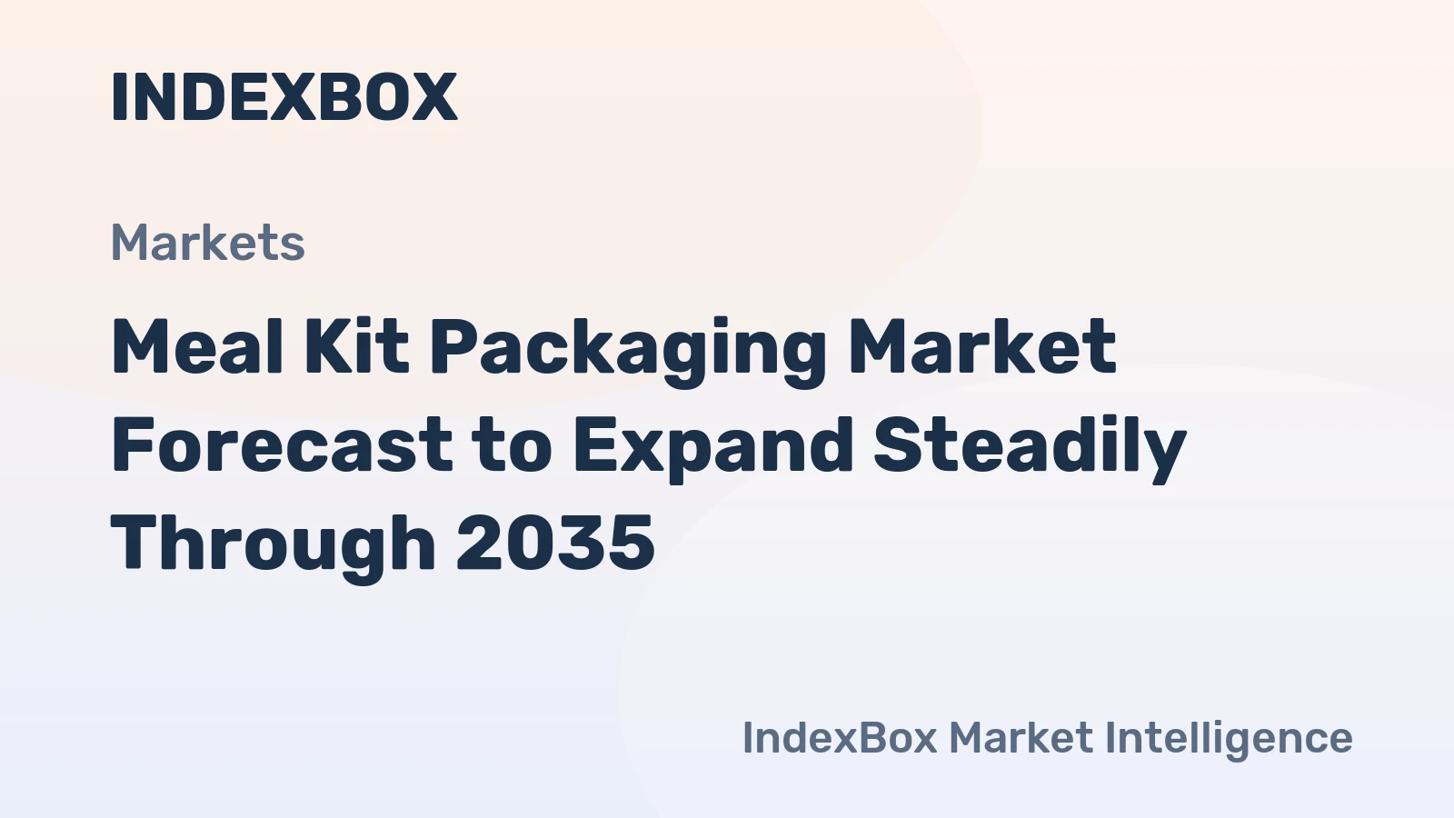 Meal Kit Packaging Market Forecast to Expand Steadily Through 2035, Driven by Cold-Chain Expansion and Sustainability Mandates