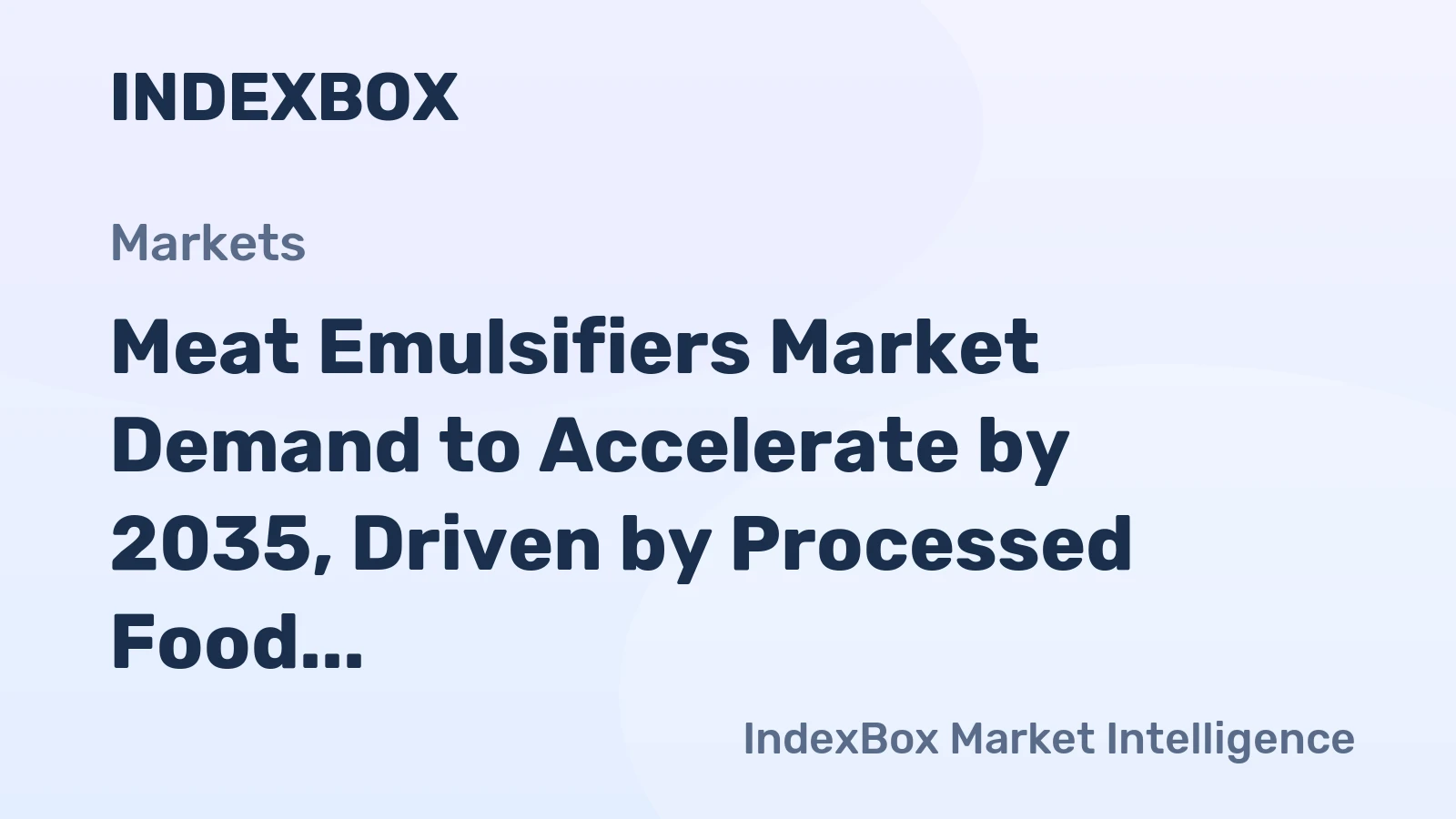 Meat Emulsifiers Market Demand to Accelerate by 2035, Driven by Processed Food Expansion