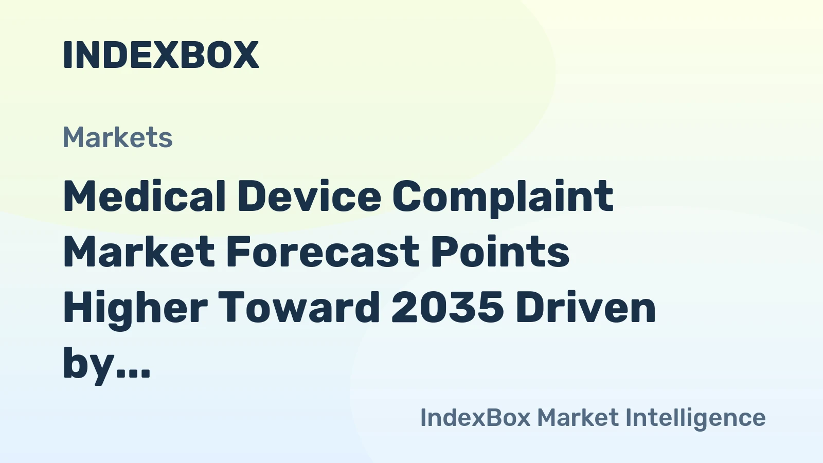 Medical Device Complaint Market Forecast Points Higher Toward 2035 Driven by Regulatory Mandates and AI Integration