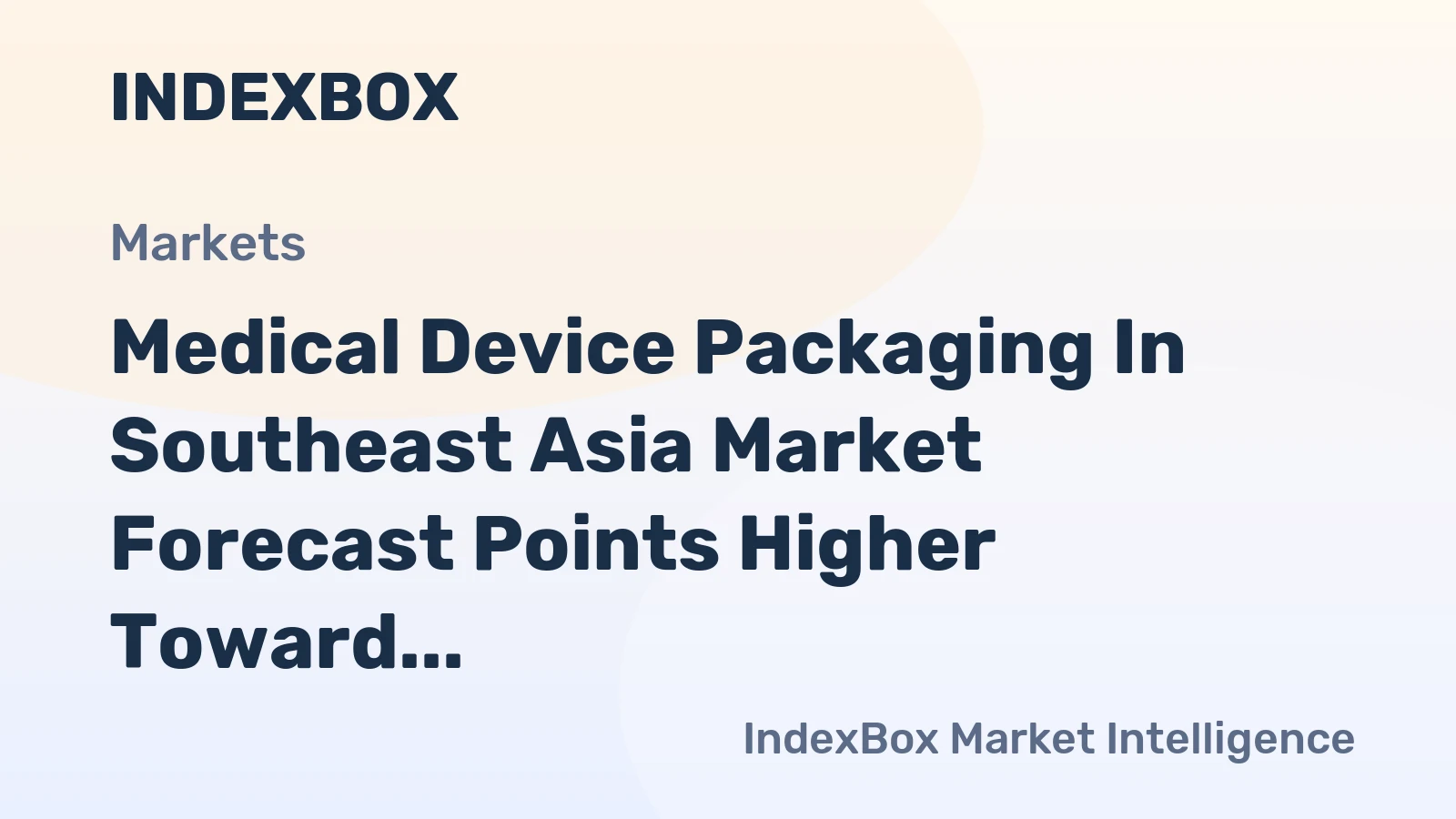 Medical Device Packaging in Southeast Asia Market Forecast Points Higher Toward 2035, Driven by Rising Surgical Volumes and Healthcare Access Expansion