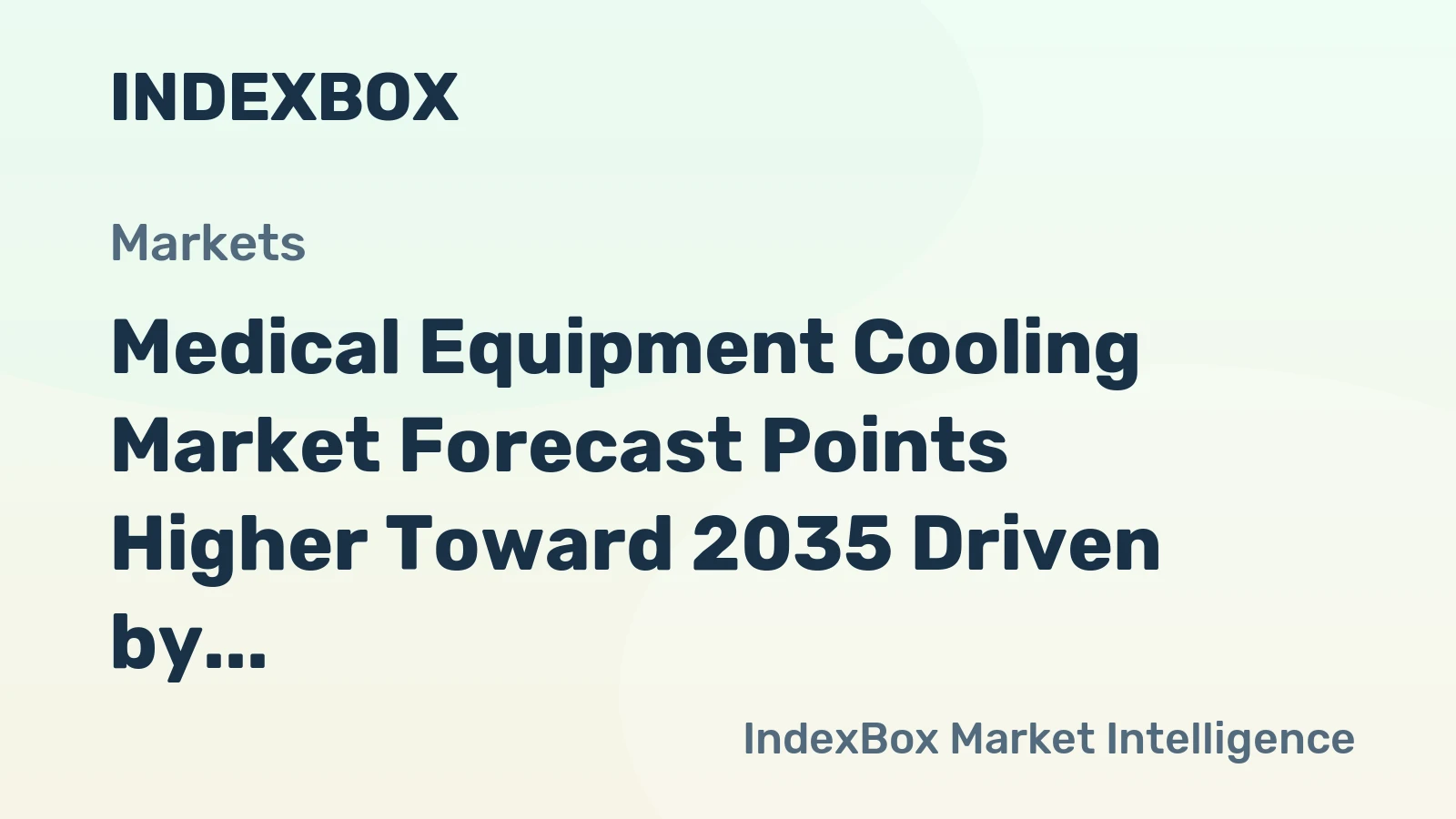 Medical Equipment Cooling Market Forecast Points Higher Toward 2035 Driven by Imaging System Expansion and Refrigerant Transition