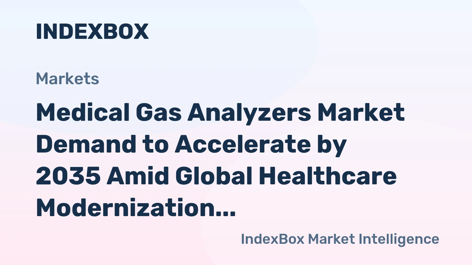 Medical Gas Analyzers Market Demand to Accelerate by 2035 Amid Global Healthcare Modernization