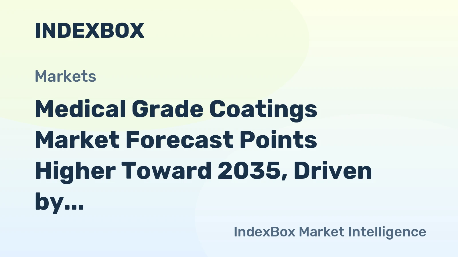 Medical Grade Coatings Market Forecast Points Higher Toward 2035, Driven by Infection Prevention Demands