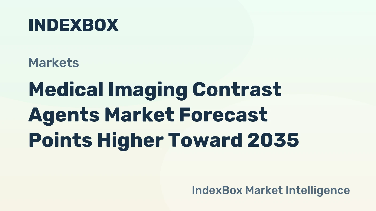 Medical Imaging Contrast Agents Market Forecast Points Higher Toward 2035, Driven by Rising Chronic Disease Prevalence and Imaging Volume Growth