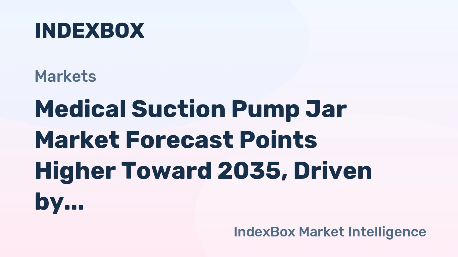 Medical Suction Pump Jar Market Forecast Points Higher Toward 2035, Driven by Infection Control Mandates
