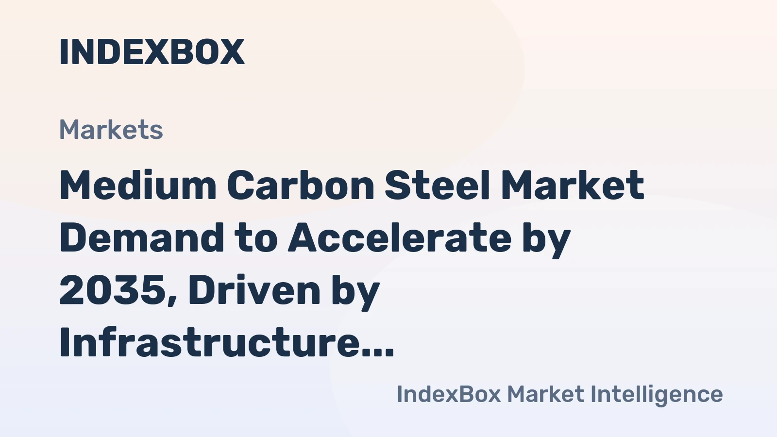 Medium Carbon Steel Market Demand to Accelerate by 2035, Driven by Infrastructure and Industrialization
