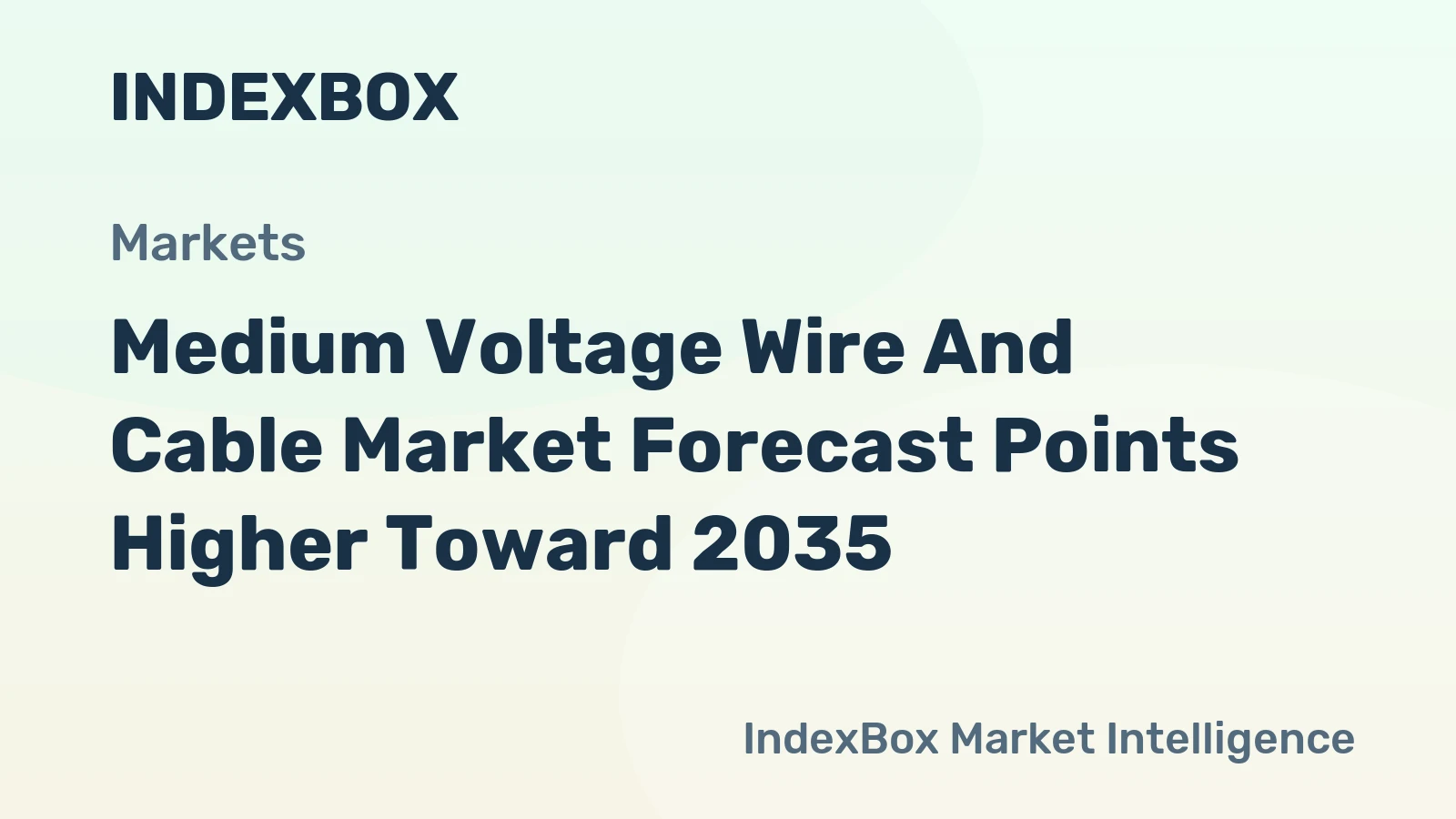 Medium Voltage Wire and Cable Market Forecast Points Higher Toward 2035, Driven by Global Grid Modernization and Renewable Energy Integration