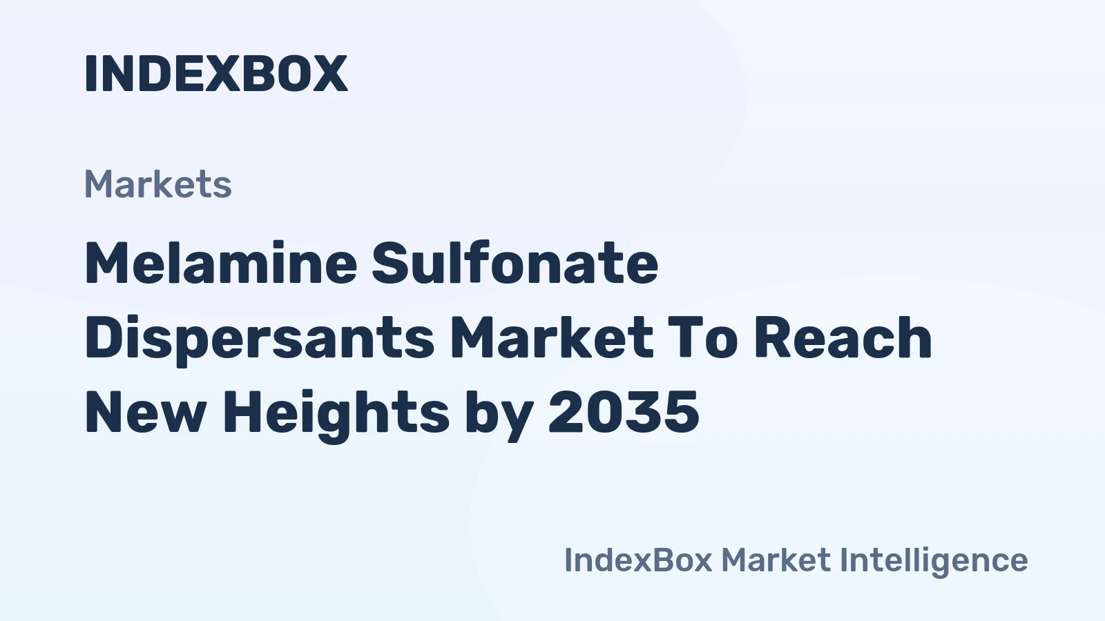 Melamine Sulfonate Dispersants Market to Reach New Heights by 2035, Driven by High-Performance Concrete and Electronics Demand