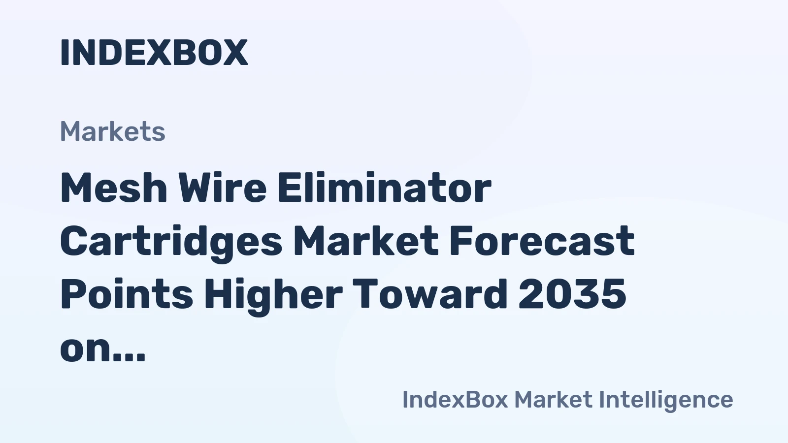 Mesh Wire Eliminator Cartridges Market Forecast Points Higher Toward 2035 on Biopharma Capacity Expansion