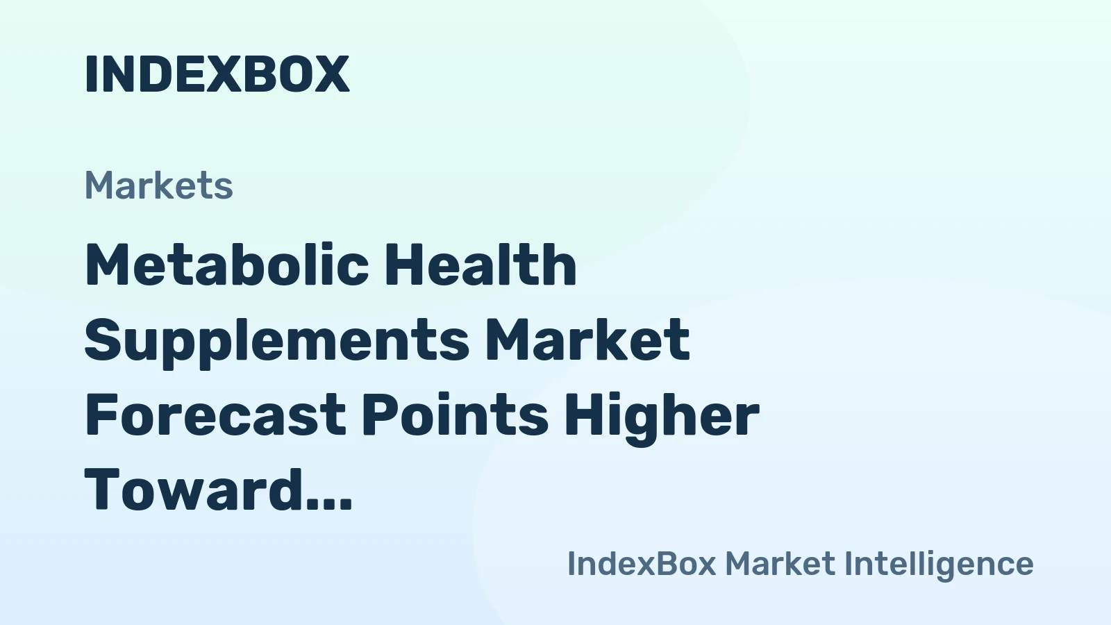 Metabolic Health Supplements Market Forecast Points Higher Toward 2035 on Rising Proactive Health Management