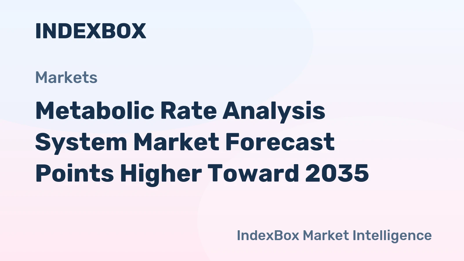 Metabolic Rate Analysis System Market Forecast Points Higher Toward 2035, Driven by Personalized Health and Wearable Integration