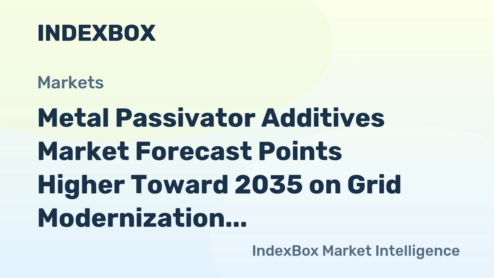 Metal Passivator Additives Market Forecast Points Higher Toward 2035 on Grid Modernization and Transformer Fleet Expansion