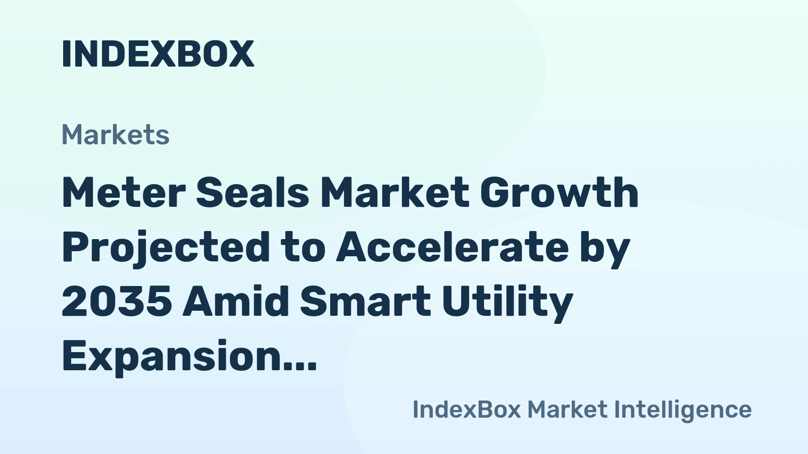 Meter Seals Market Growth Projected to Accelerate by 2035 Amid Smart Utility Expansion and Regulatory Mandates