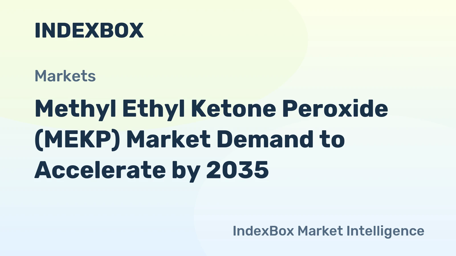Methyl Ethyl Ketone Peroxide (MEKP) Market Demand to Accelerate by 2035, Supported by Composite Material Adoption