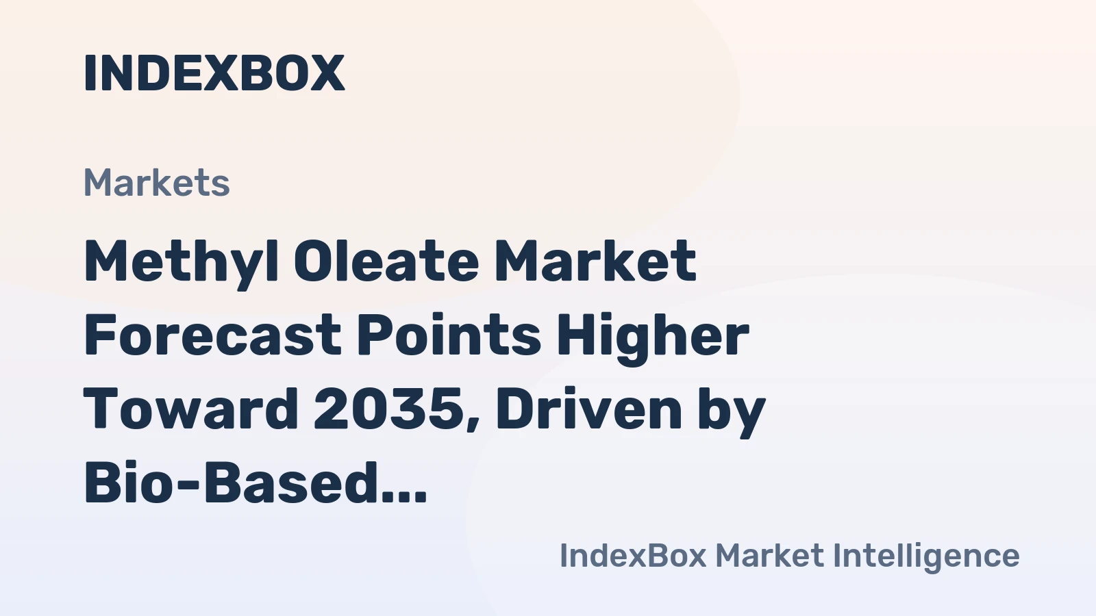 Methyl Oleate Market Forecast Points Higher Toward 2035, Driven by Bio-Based Lubricant Demand