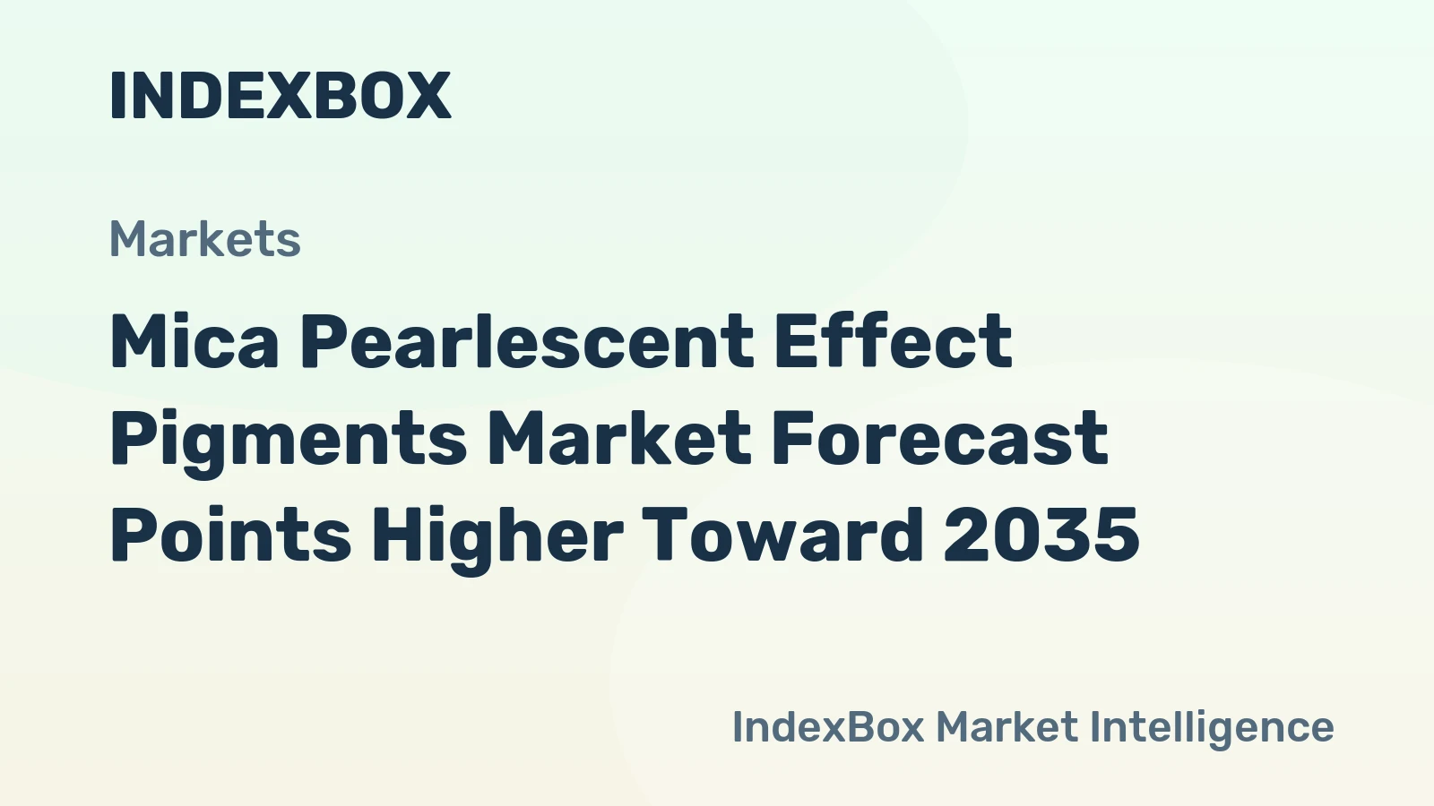 Mica Pearlescent Effect Pigments Market Forecast Points Higher Toward 2035, Driven by Electronics Aesthetics and Automotive Premiumization