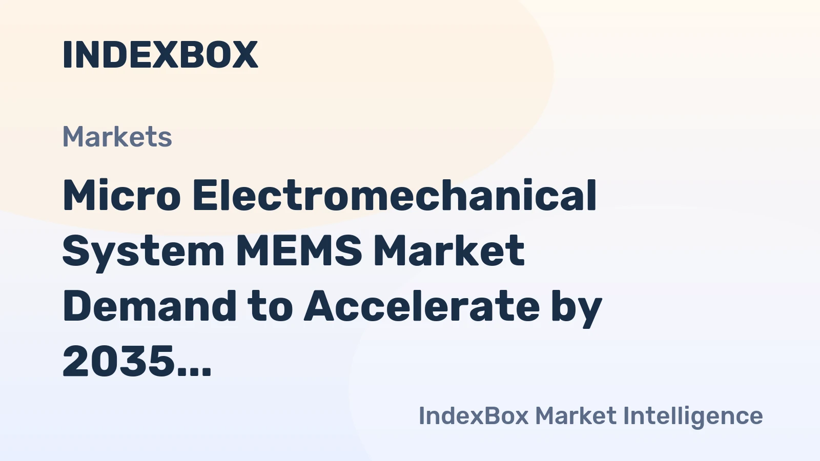 Micro Electromechanical System MEMS Market Demand to Accelerate by 2035, Driven by Automotive and Iot Expansion
