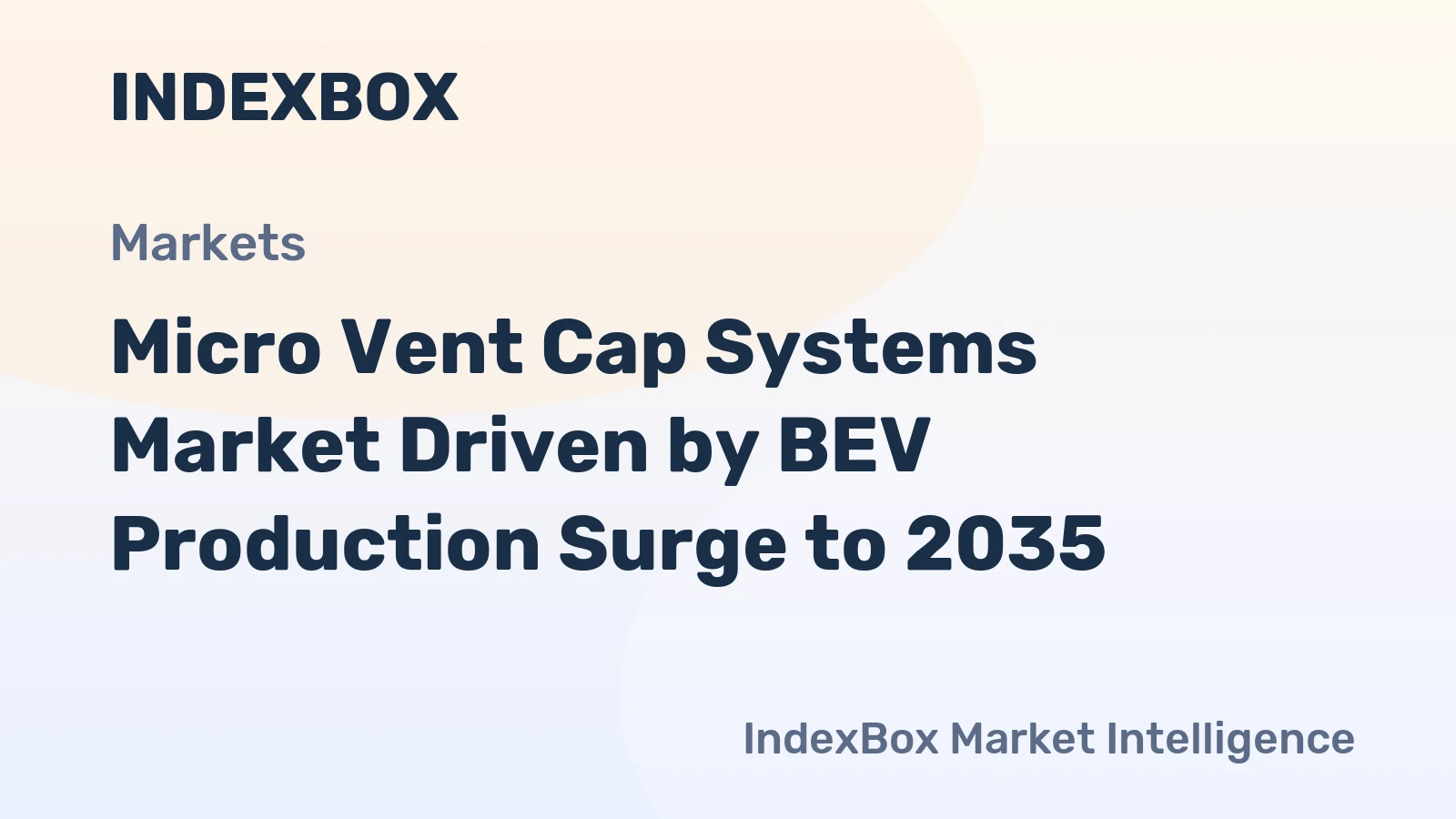 Micro Vent Cap Systems Market Driven by BEV Production Surge to 2035