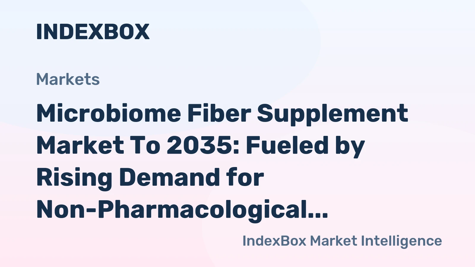 Microbiome Fiber Supplement Market to 2035: Fueled by Rising Demand for Non-Pharmacological Diabetes Management Tools