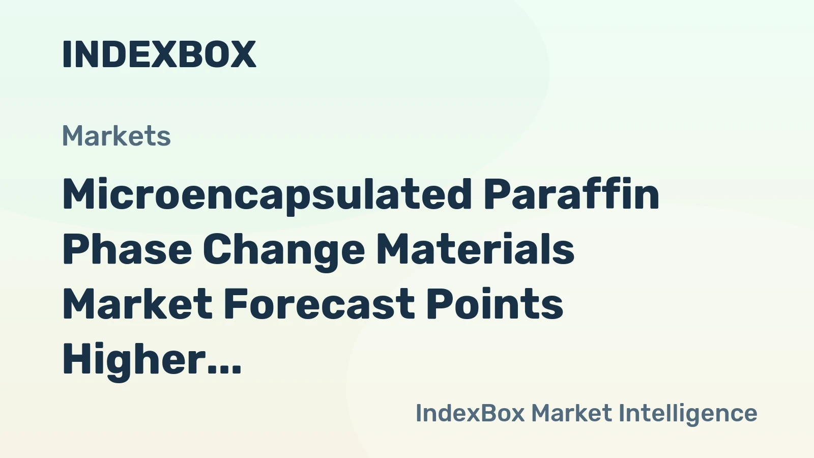 Microencapsulated Paraffin Phase Change Materials Market Forecast Points Higher Toward 2035, Driven by Expanding Thermal Regulation in Consumer Goods