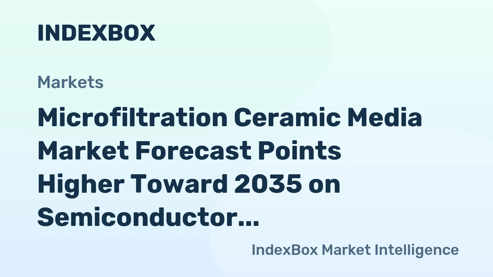Microfiltration Ceramic Media Market Forecast Points Higher Toward 2035 on Semiconductor Fab Expansion