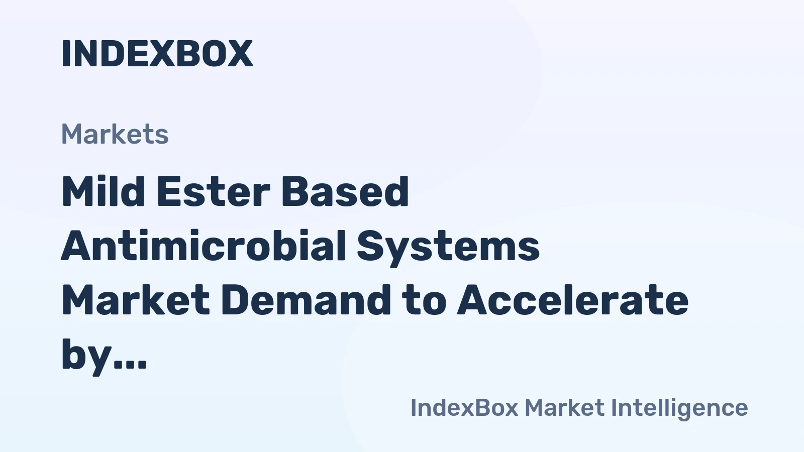 Mild Ester Based Antimicrobial Systems Market Demand to Accelerate by 2035, Driven by Clean Label Formulations