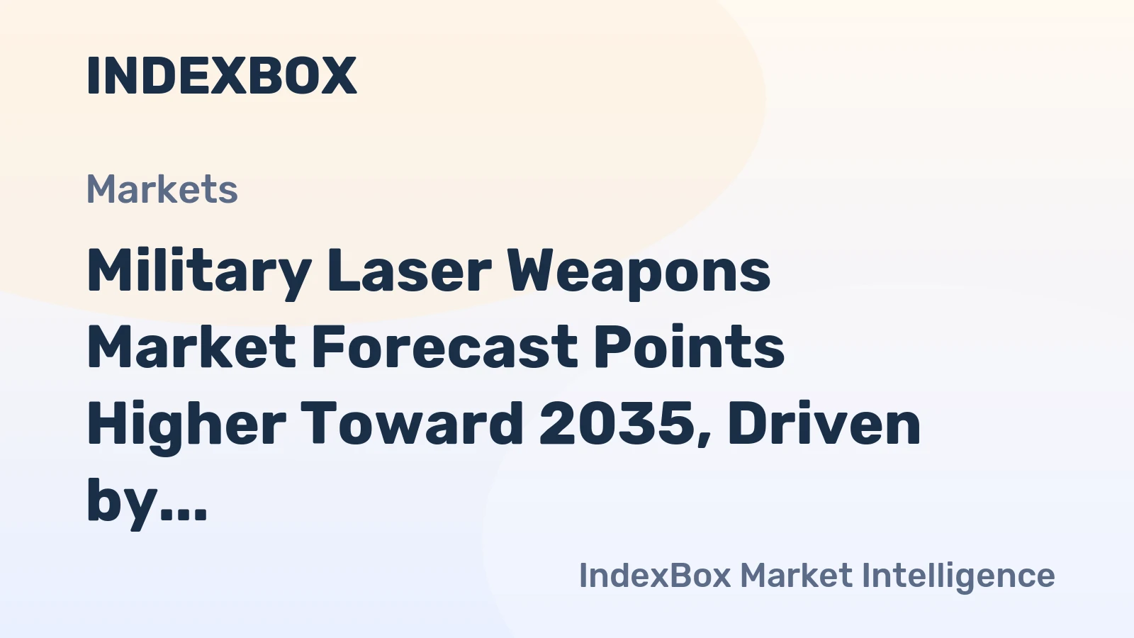 Military Laser Weapons Market Forecast Points Higher Toward 2035, Driven by Accelerating C-UAS Procurement