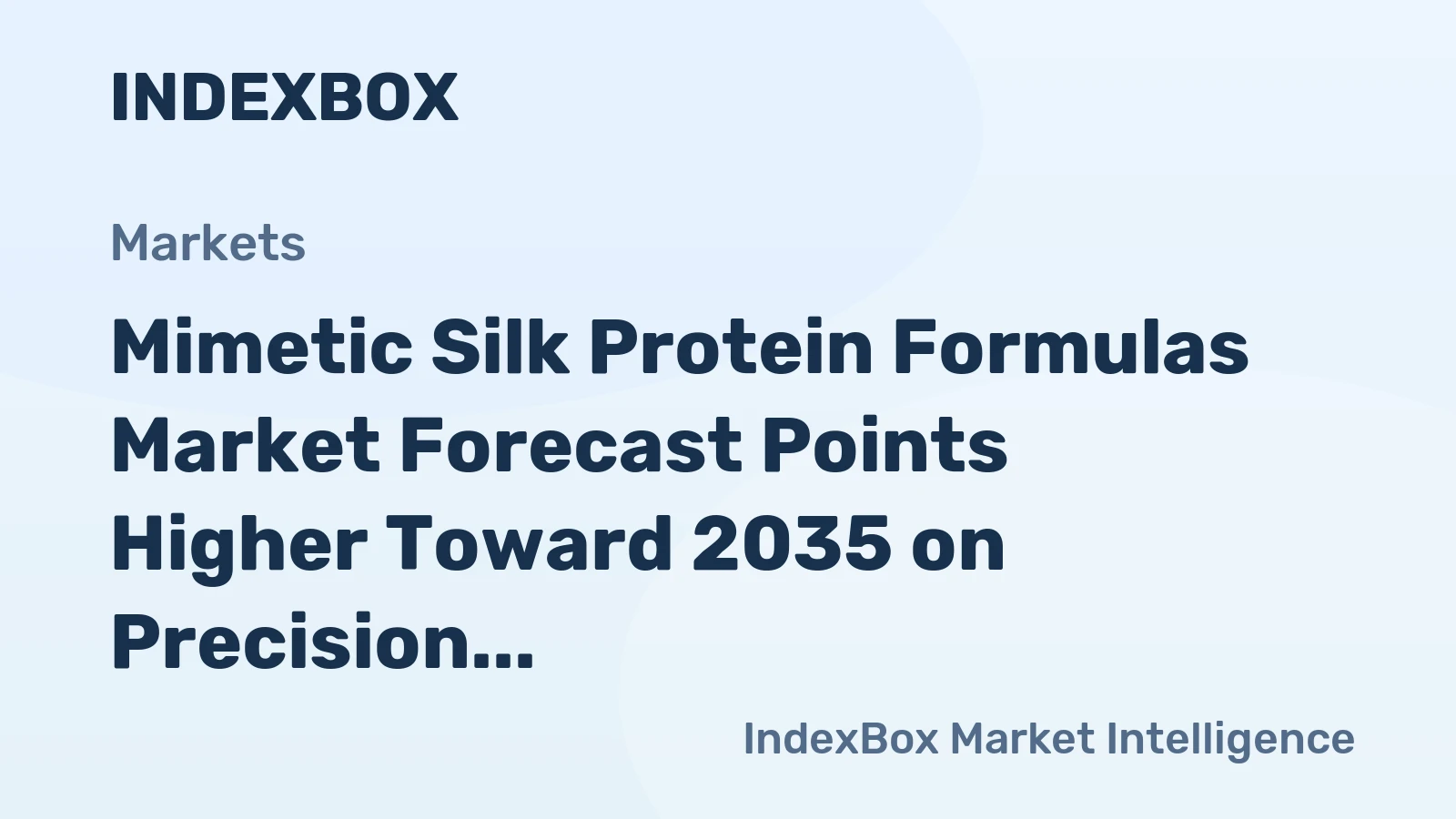 Mimetic Silk Protein Formulas Market Forecast Points Higher Toward 2035 on Precision Fermentation Scale-Up