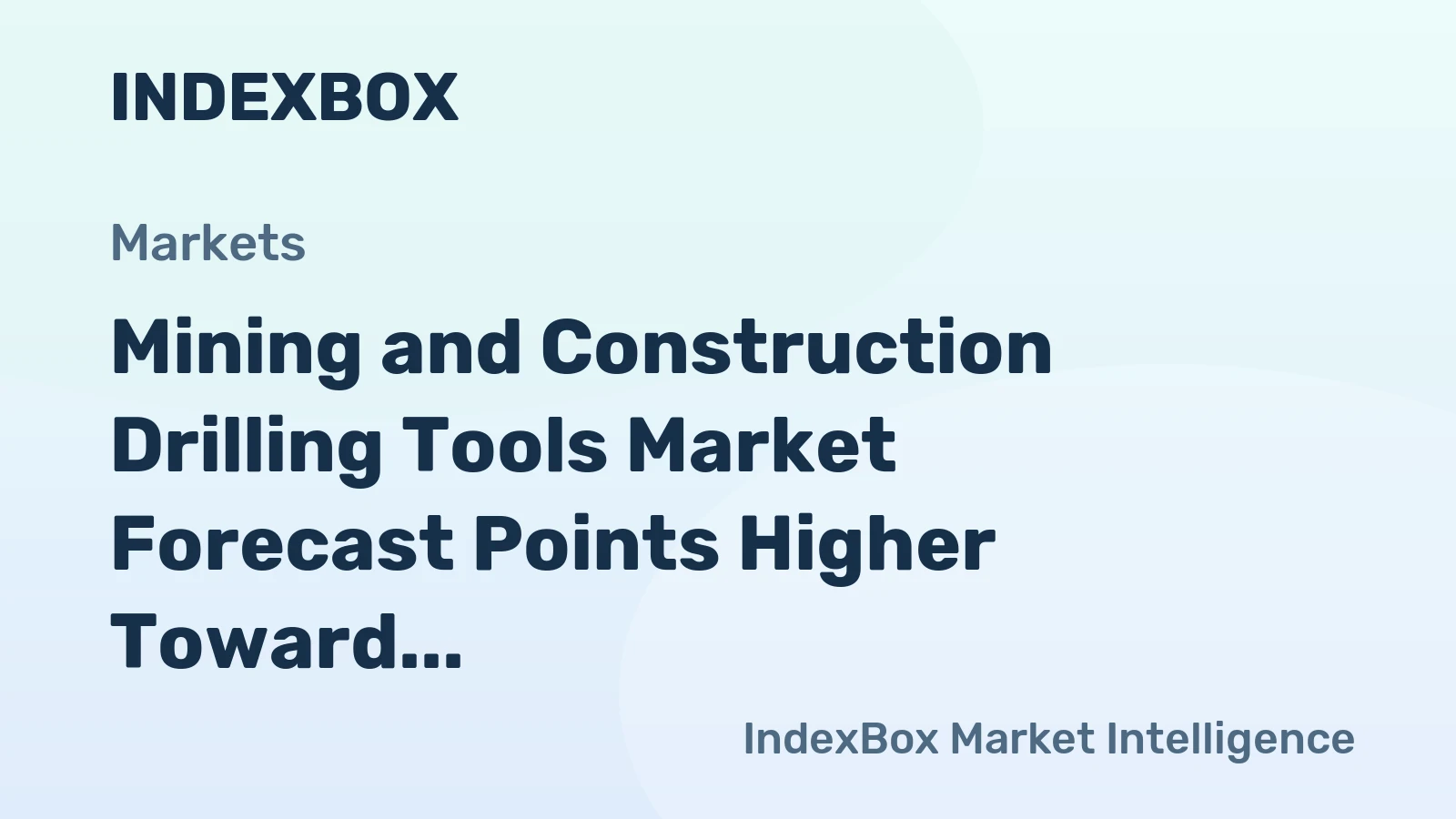 Mining and Construction Drilling Tools Market Forecast Points Higher Toward 2035, Driven by Infrastructure Investment and Mining Automation