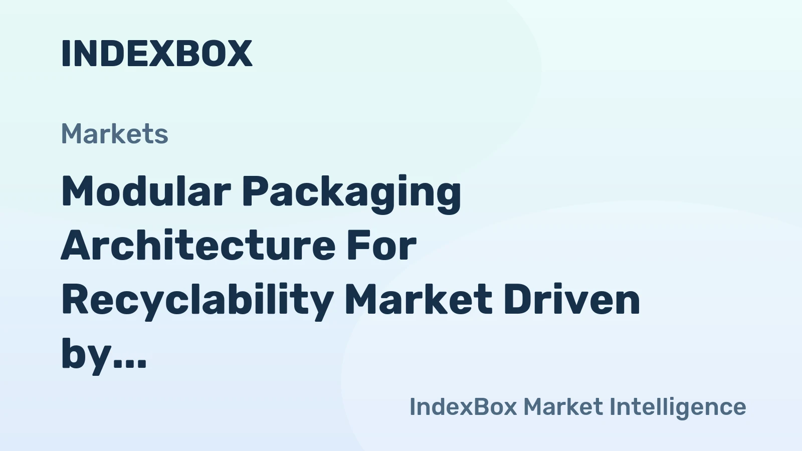 Modular Packaging Architecture for Recyclability Market Driven by Stringent EPR Regulations to Reshape Supply Chains Through 2035