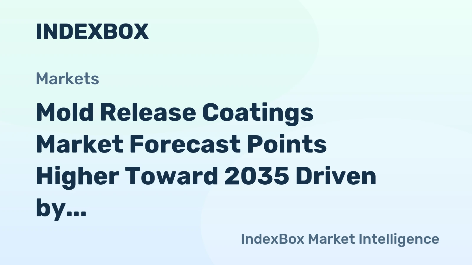 Mold Release Coatings Market Forecast Points Higher Toward 2035 Driven by Biologics Capacity Expansion