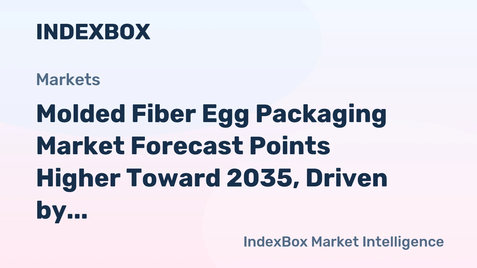 Molded Fiber Egg Packaging Market Forecast Points Higher Toward 2035, Driven by Plastic Ban Momentum