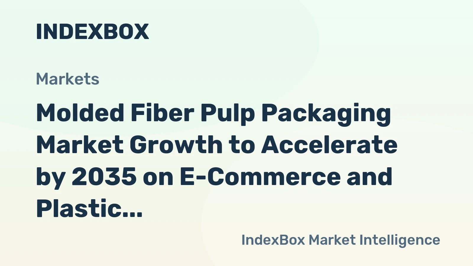 Molded Fiber Pulp Packaging Market Growth to Accelerate by 2035 on E-Commerce and Plastic Ban Tailwinds