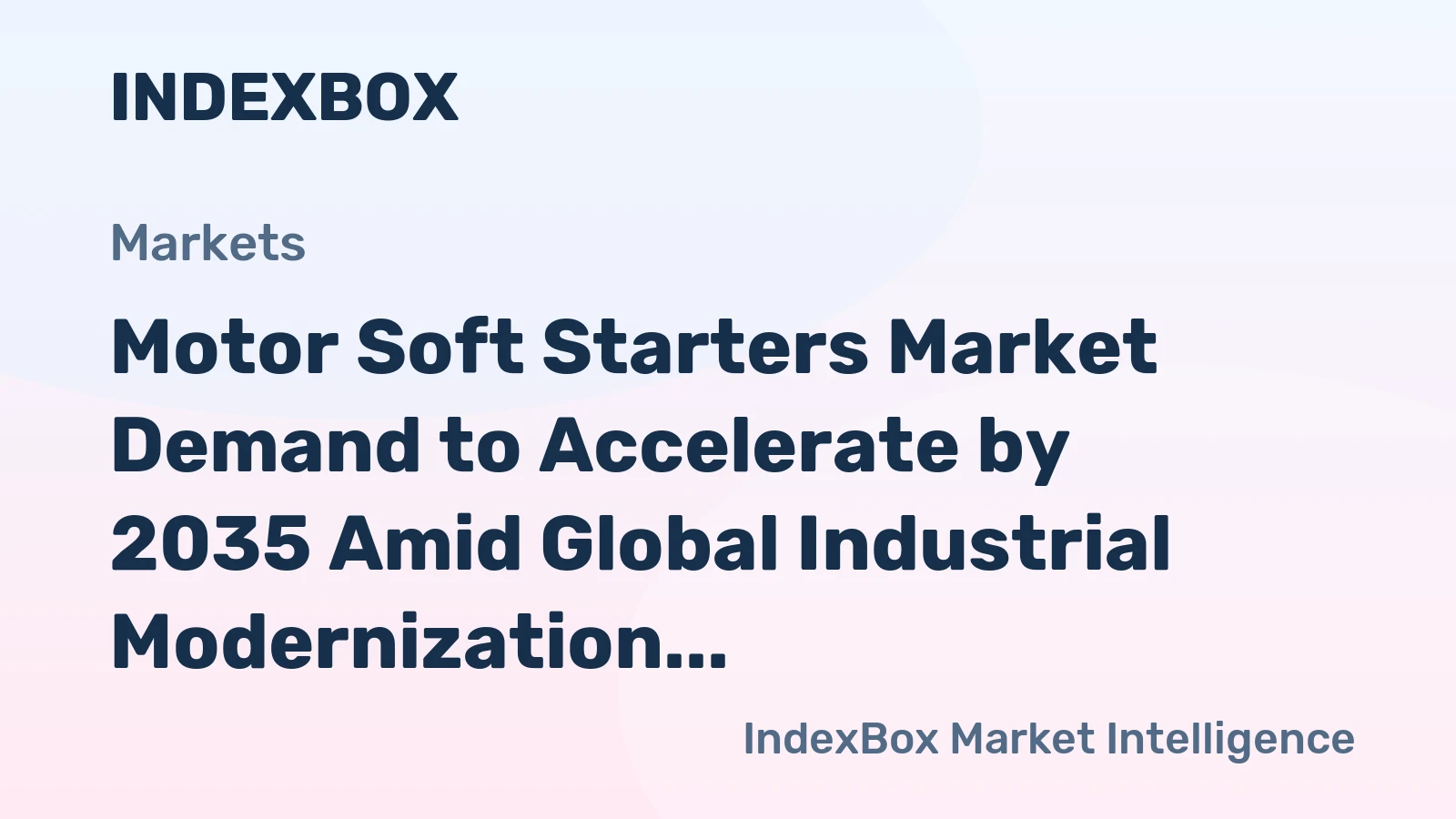 Motor Soft Starters Market Demand to Accelerate by 2035 Amid Global Industrial Modernization