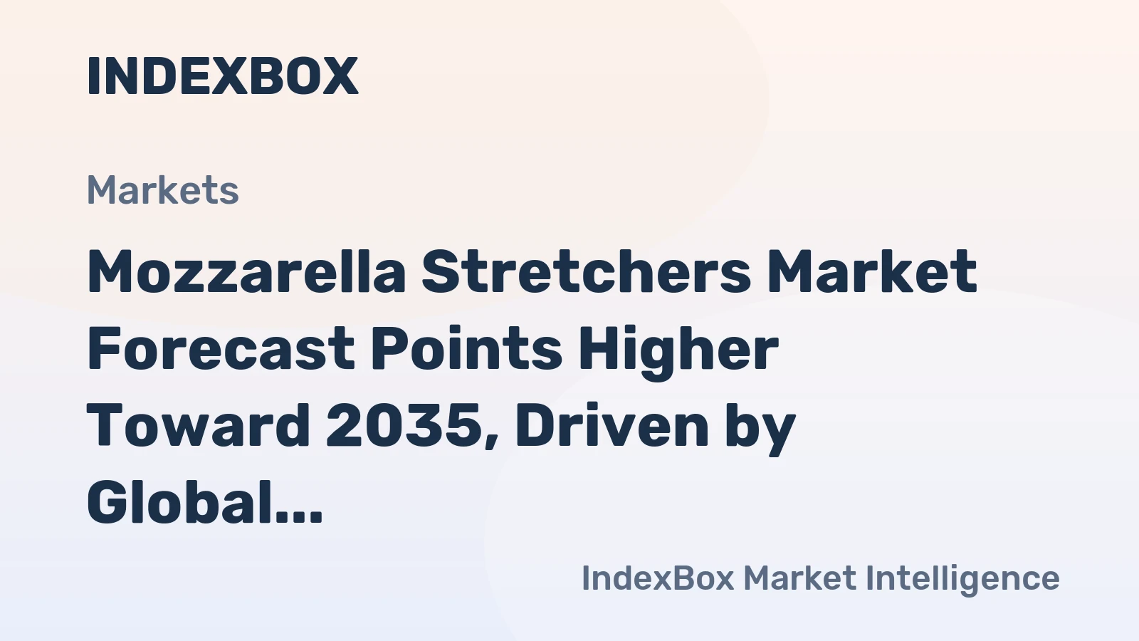 Mozzarella Stretchers Market Forecast Points Higher Toward 2035, Driven by Global Cheese Demand and Automation
