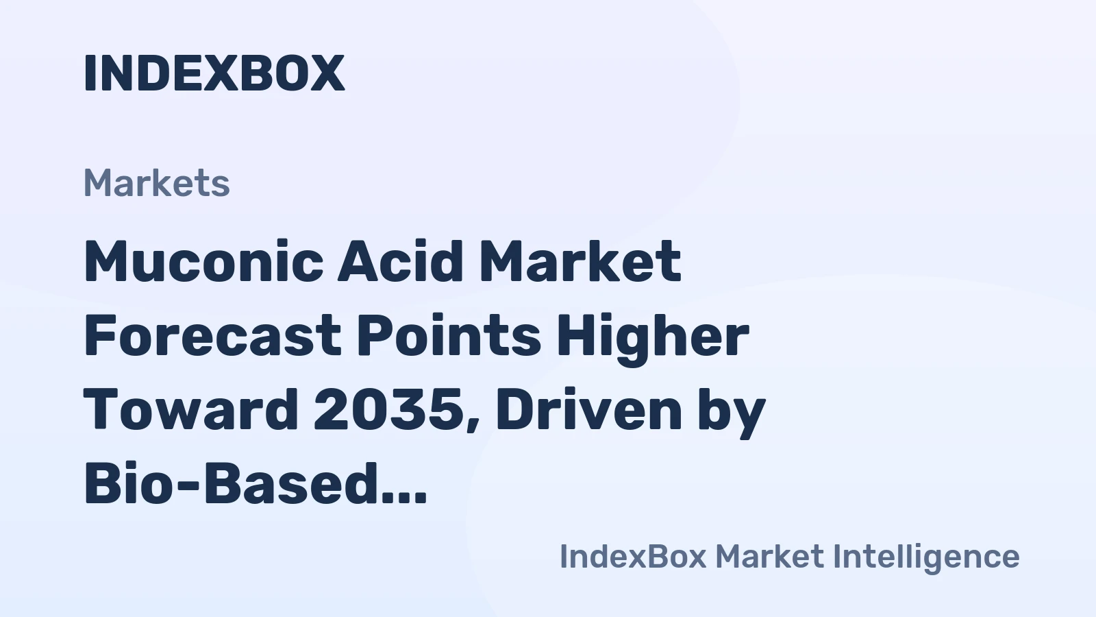 Muconic Acid Market Forecast Points Higher Toward 2035, Driven by Bio-Based Polymer Demand