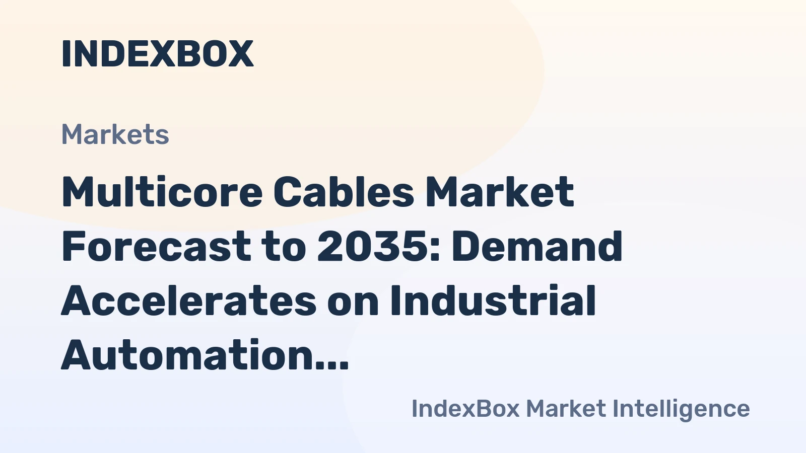 Multicore Cables Market Forecast to 2035: Demand Accelerates on Industrial Automation and Energy Transition