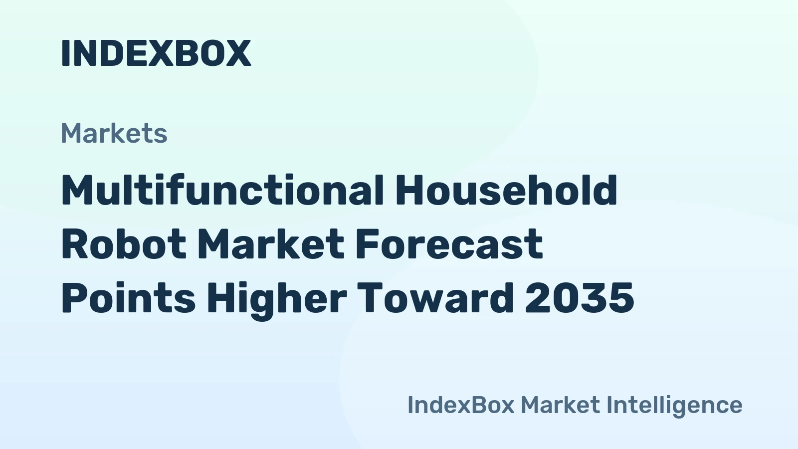Multifunctional Household Robot Market Forecast Points Higher Toward 2035, Driven by Aging Demographics and Smart Home Integration