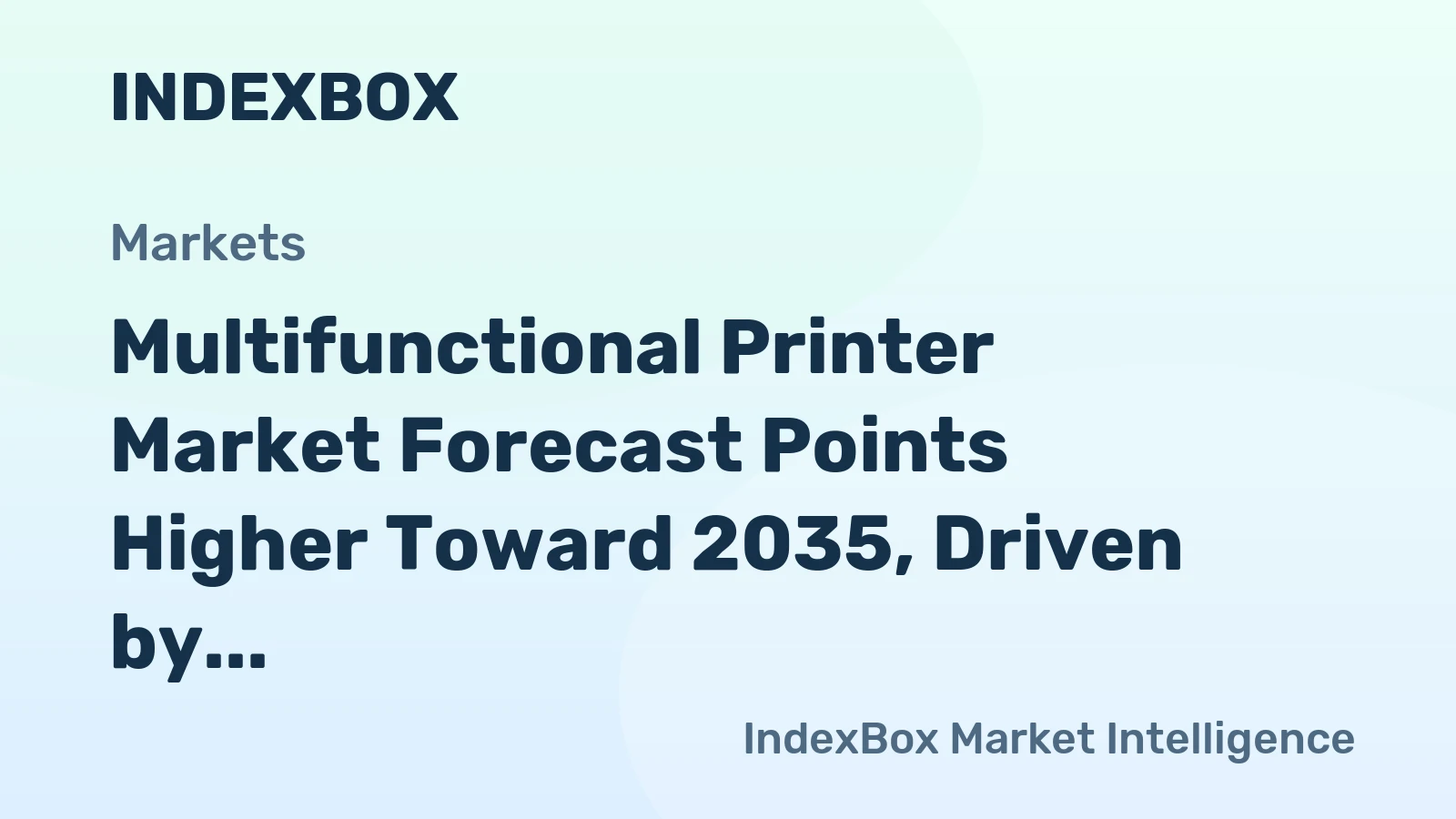 Multifunctional Printer Market Forecast Points Higher Toward 2035, Driven by Managed Print Services Adoption