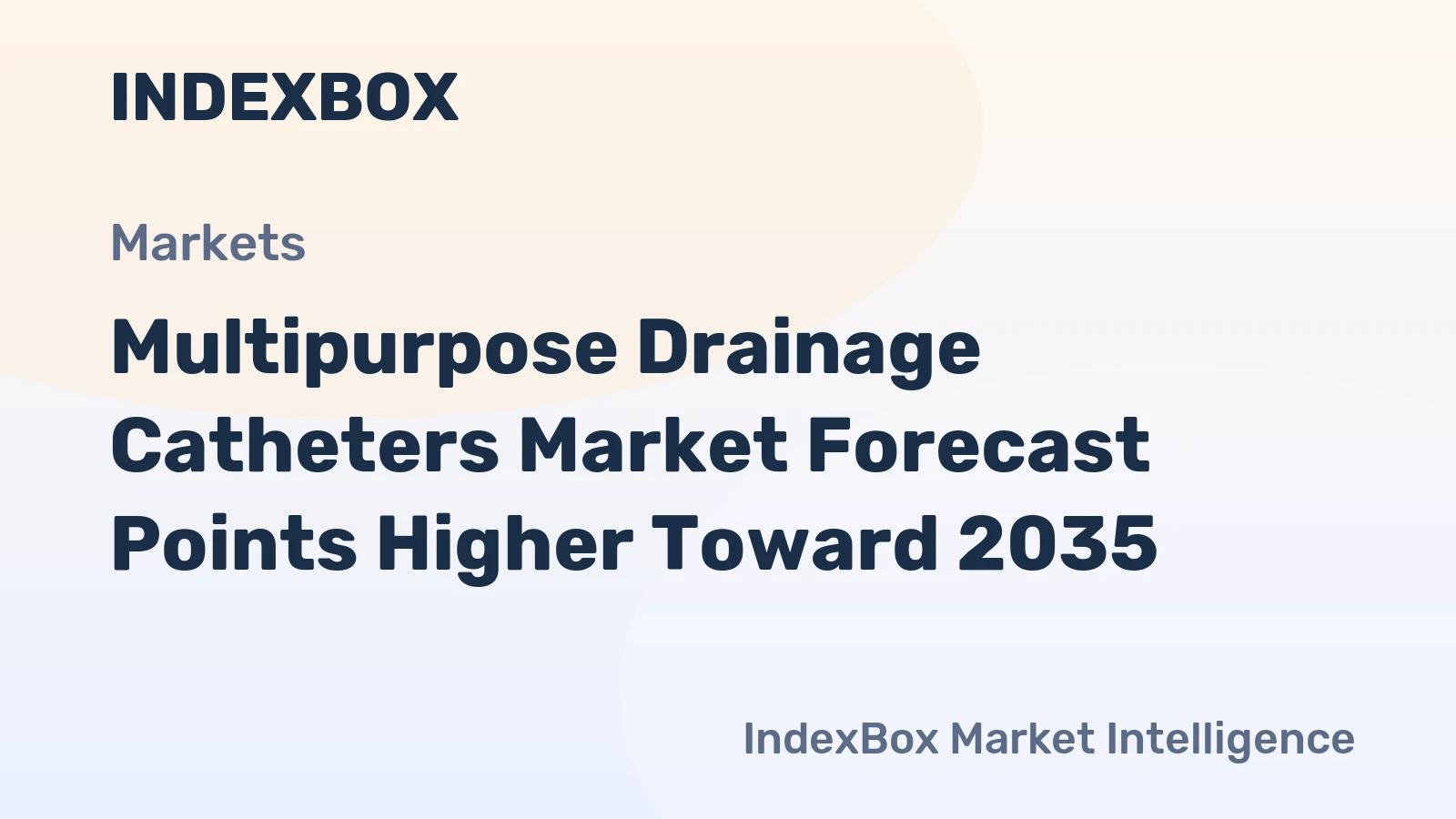 Multipurpose Drainage Catheters Market Forecast Points Higher Toward 2035, Driven by Rising Chronic Disease Burden and Image-Guided Procedure Adoption