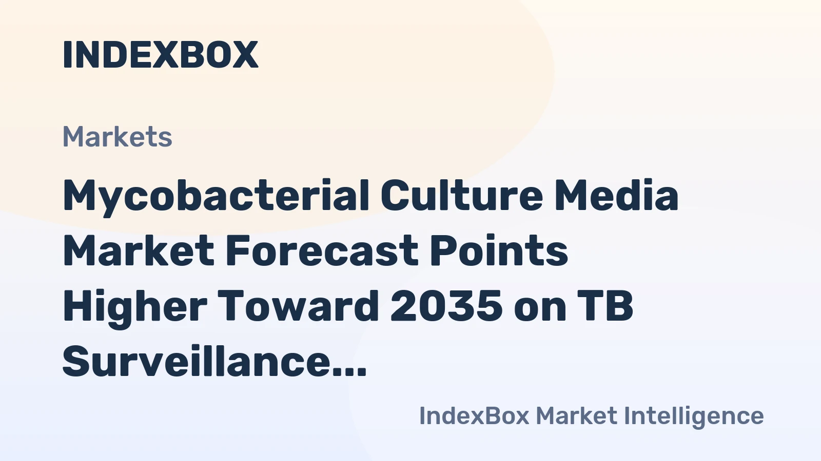 Mycobacterial Culture Media Market Forecast Points Higher Toward 2035 on TB Surveillance Expansion