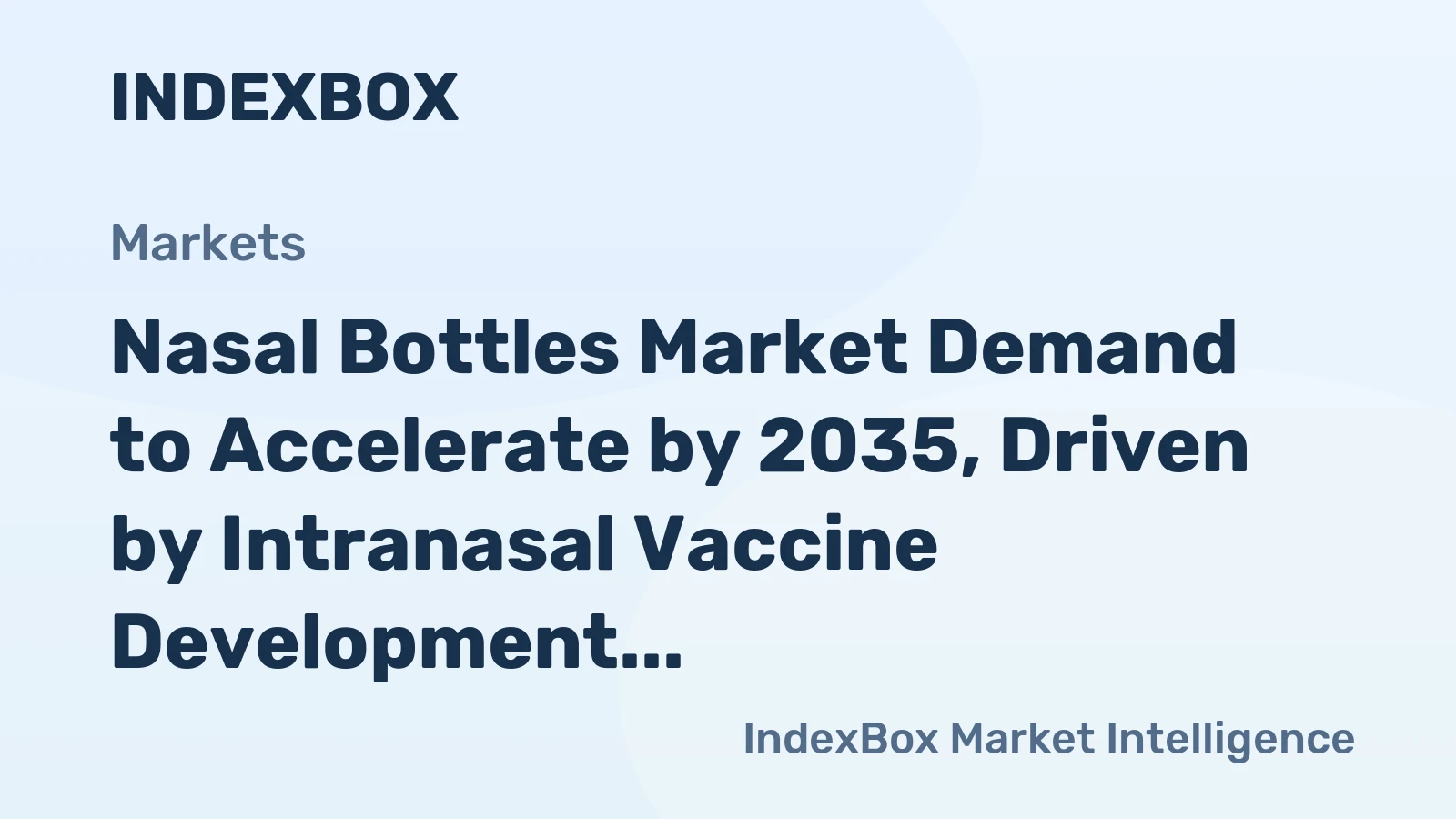 Nasal Bottles Market Demand to Accelerate by 2035, Driven by Intranasal Vaccine Development
