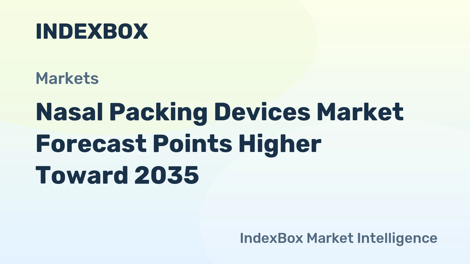 Nasal Packing Devices Market Forecast Points Higher Toward 2035, Driven by Rising Surgical Volumes and Bioresorbable Innovation