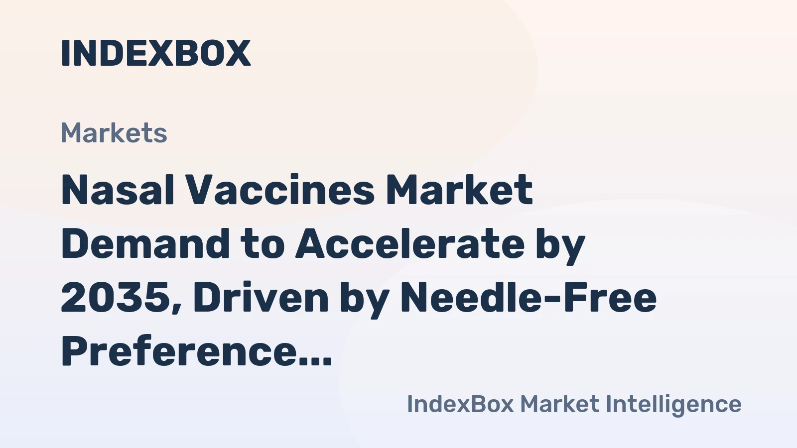 Nasal Vaccines Market Demand to Accelerate by 2035, Driven by Needle-Free Preference