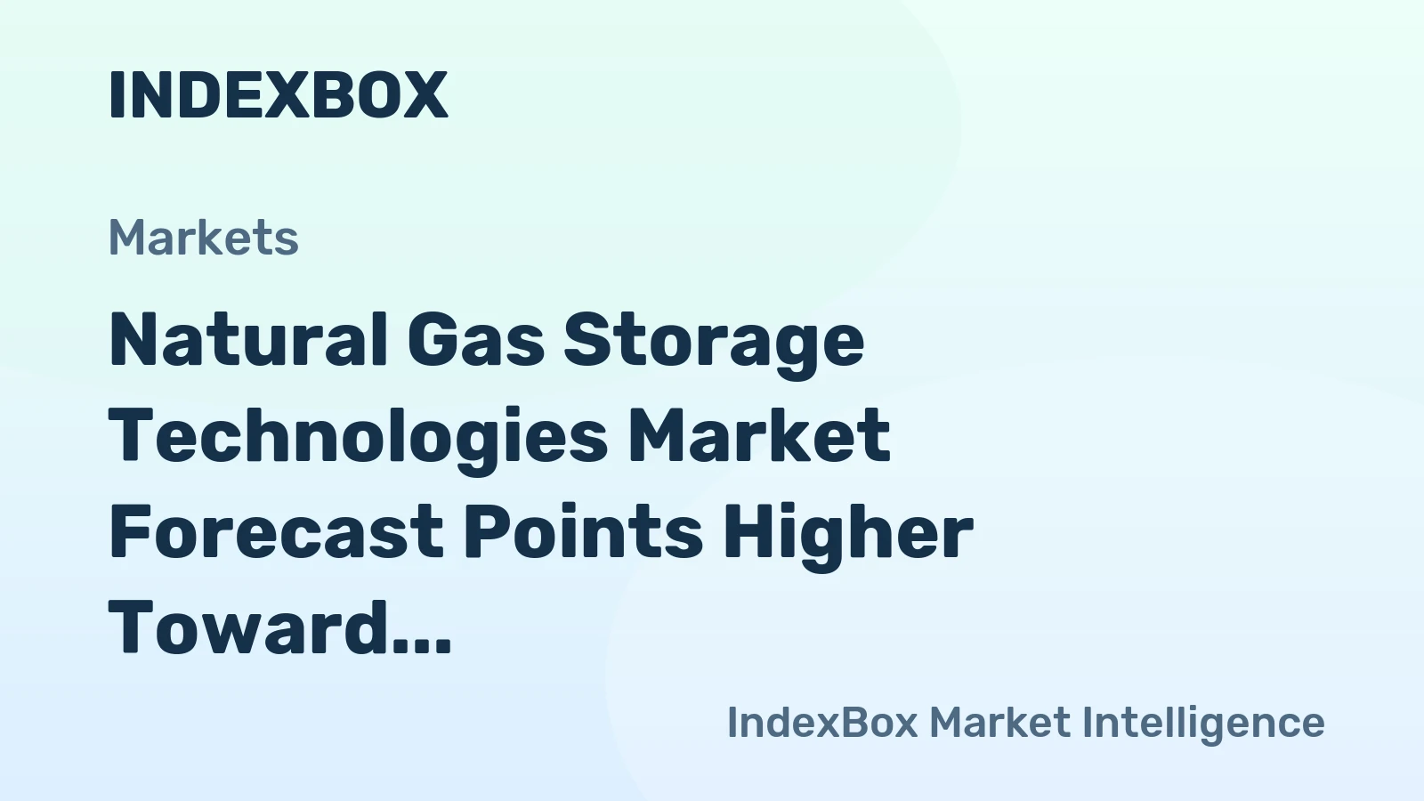Natural Gas Storage Technologies Market Forecast Points Higher Toward 2035, Driven by Energy Security Needs